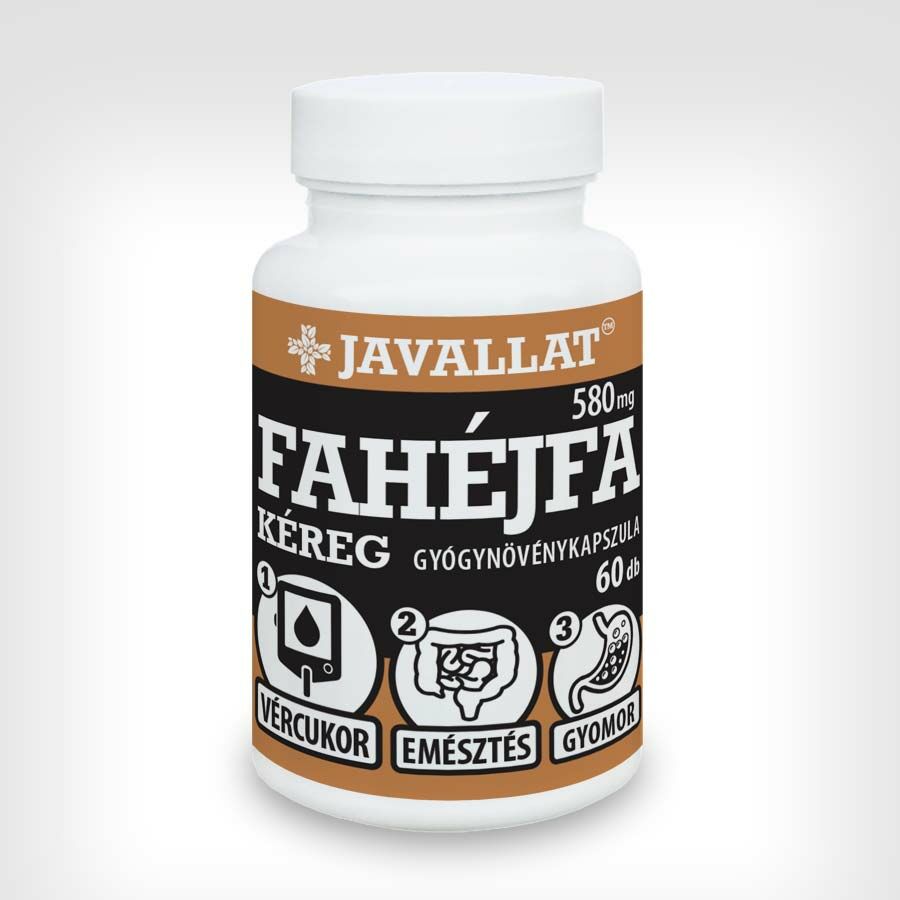 JAVALLAT FAHÉJFA KÉREG KAPSZULA ( 60db ) igazán remek 1.692 Ft áron